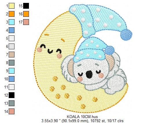 Koala embroidery design - Baby boy embroidery designs machine embroide ...