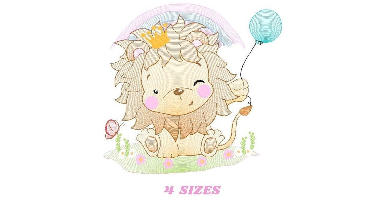 Lion embroidery designs - Safari embroidery design machine embroidery ...