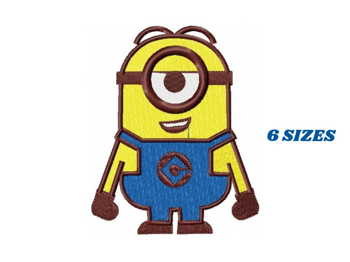 Minion embroidery designs - Minions embroidery design machine embroide ...