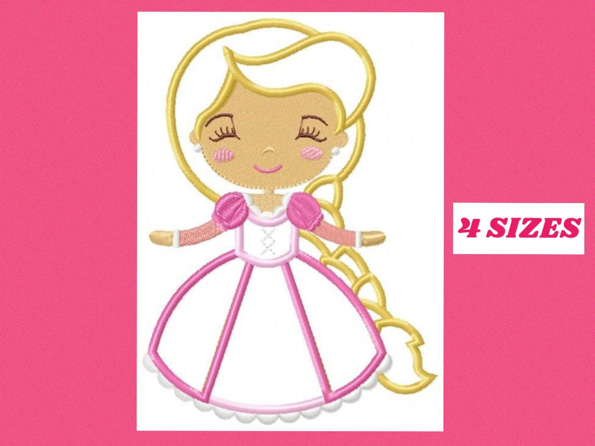 Rapunzel embroidery designs - Disney Princess embroidery design machin ...