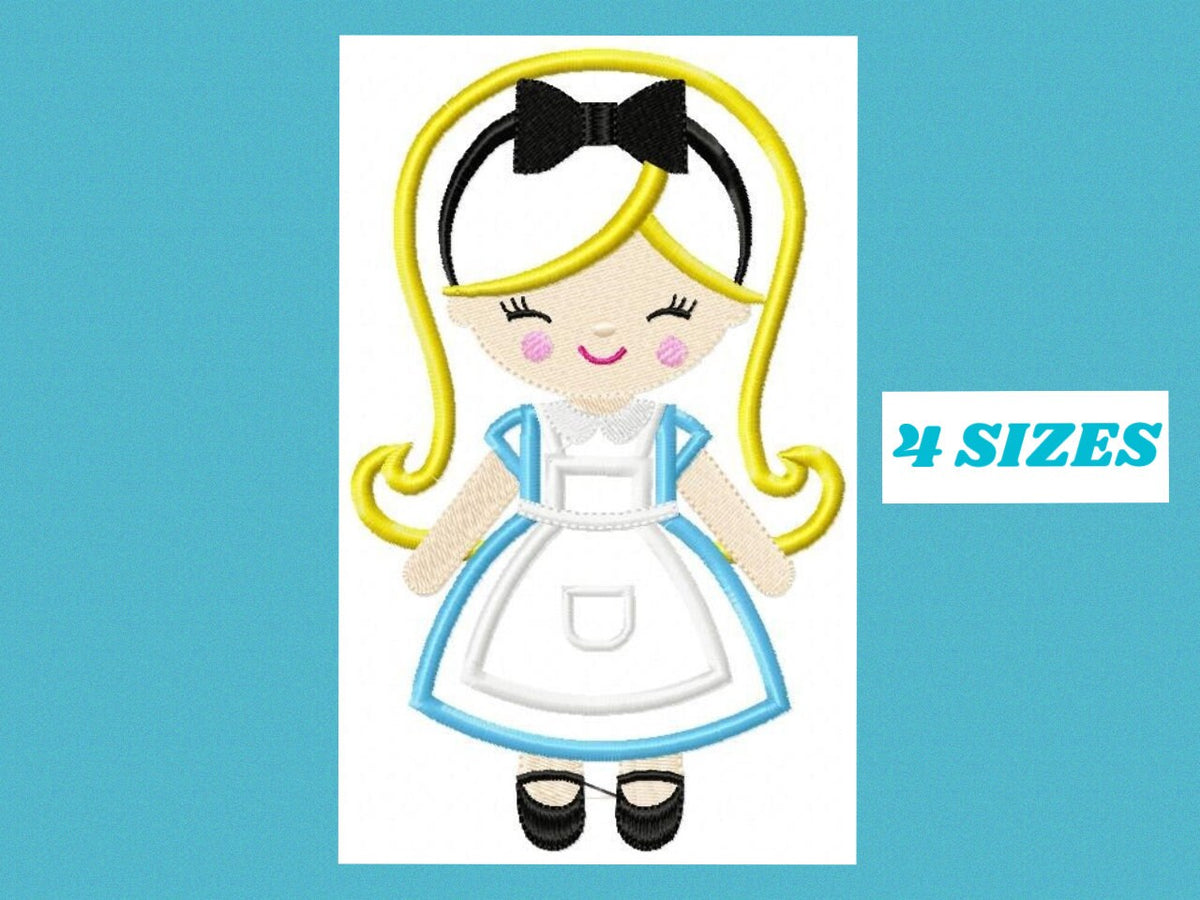 Alice embroidery designs -Disney Princess embroidery design machine em ...