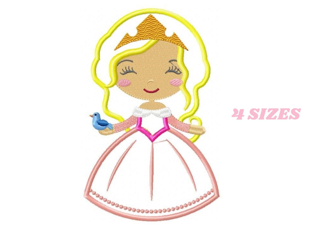 Aurora embroidery designs - Princess embroidery design machine embroid ...