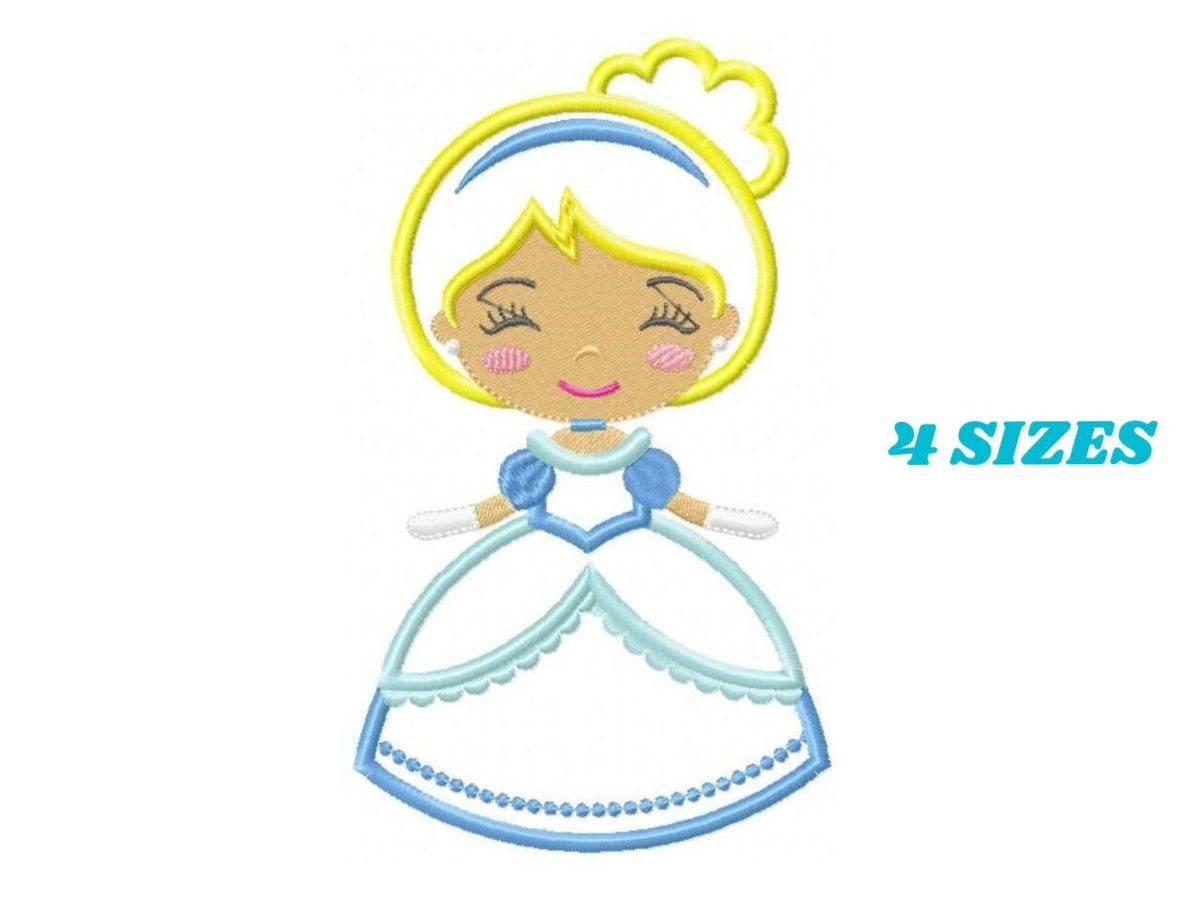 Cinderella embroidery designs - Princess embroidery design machine emb ...