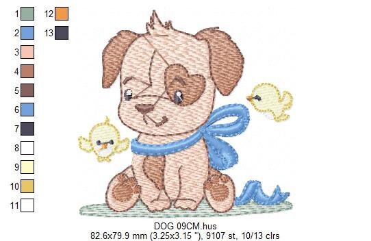 Dogs embroidery designs - Dog embroidery design machine embroidery pat ...