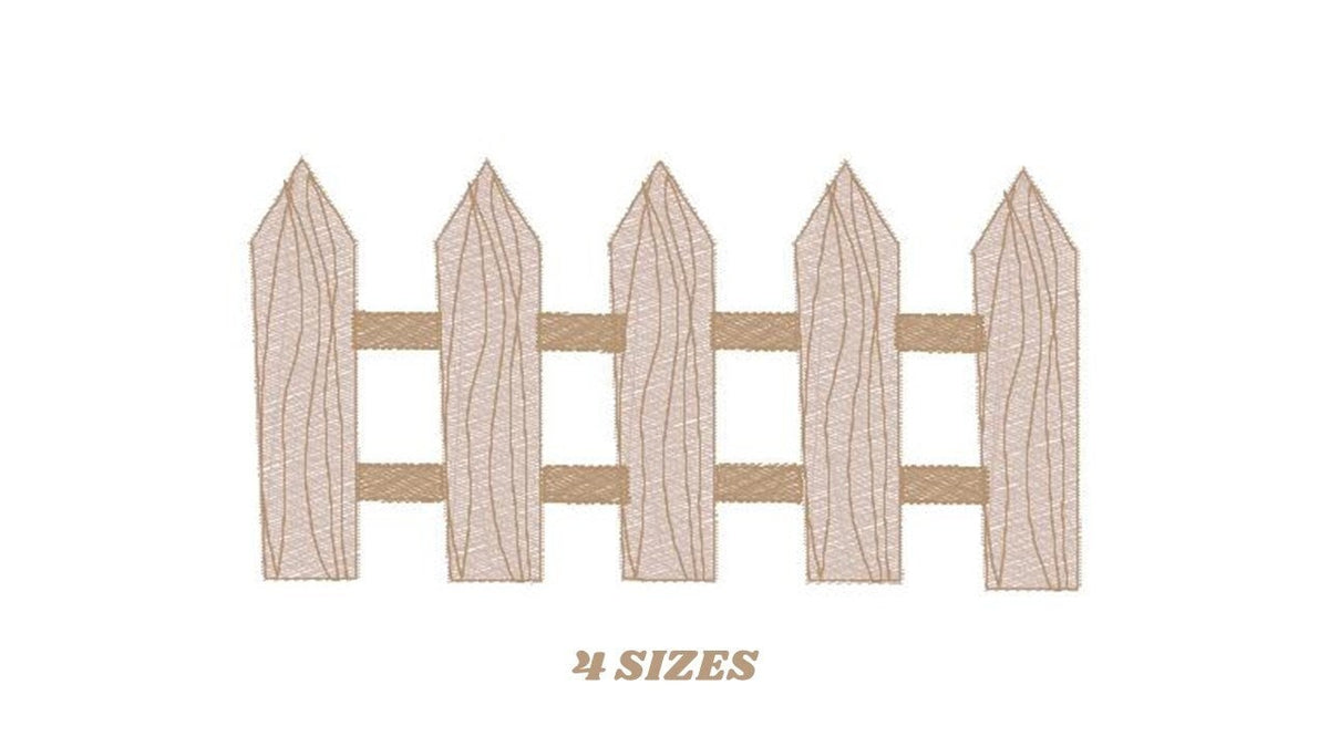 Barn fence embroidery design - Farm fence embroidery designs machine e ...