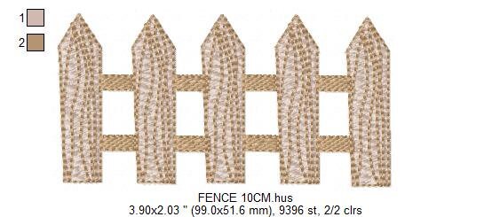 Barn fence embroidery design - Farm fence embroidery designs machine e ...