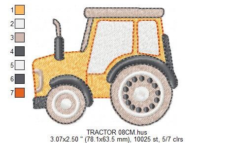 Farm Tractor embroidery designs - Truck embroidery design machine embr ...