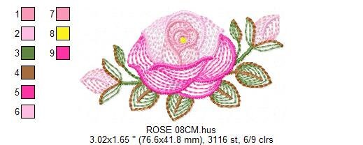 Roses embroidery designs - Flower embroidery design machine embroidery ...