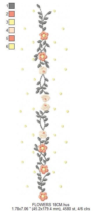 Flower line embroidery designs - Roses embroidery design machine embro ...