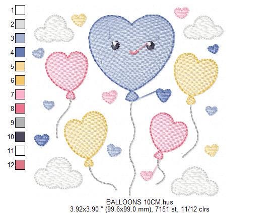Balloon embroidery design - Balloons embroidery designs machine embroi ...