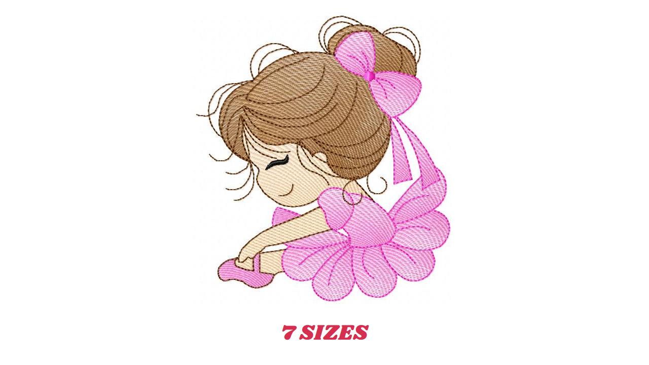 Ballerina embroidery designs - Ballet dancer embroidery design machine ...