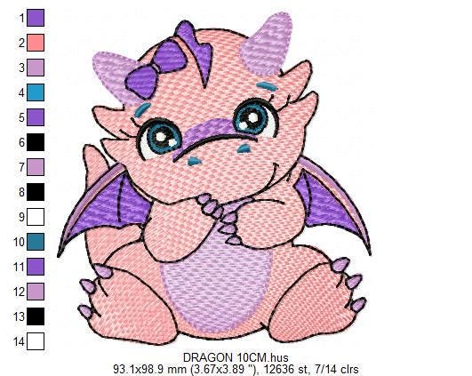 Dragon embroidery designs - Flying Dragon embroidery design machine em ...