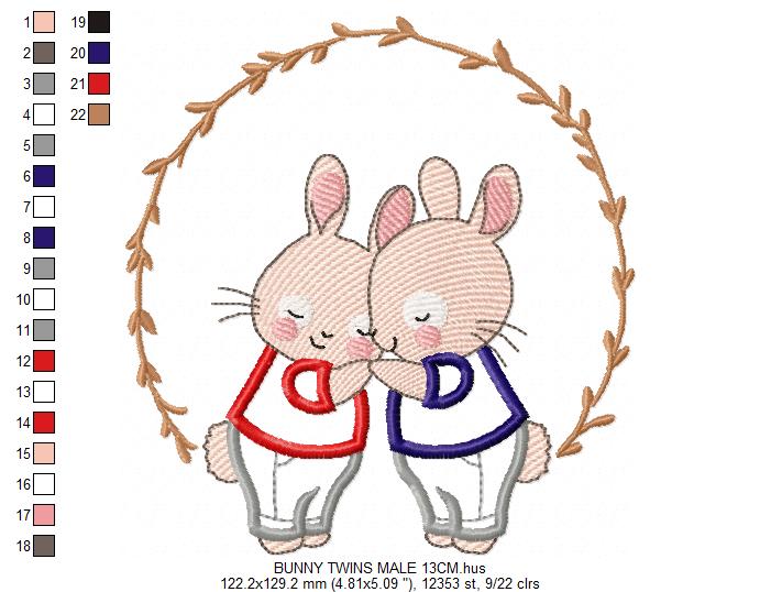 Bunny embroidery design Rabbit embroidery designs machine embroidery p ...