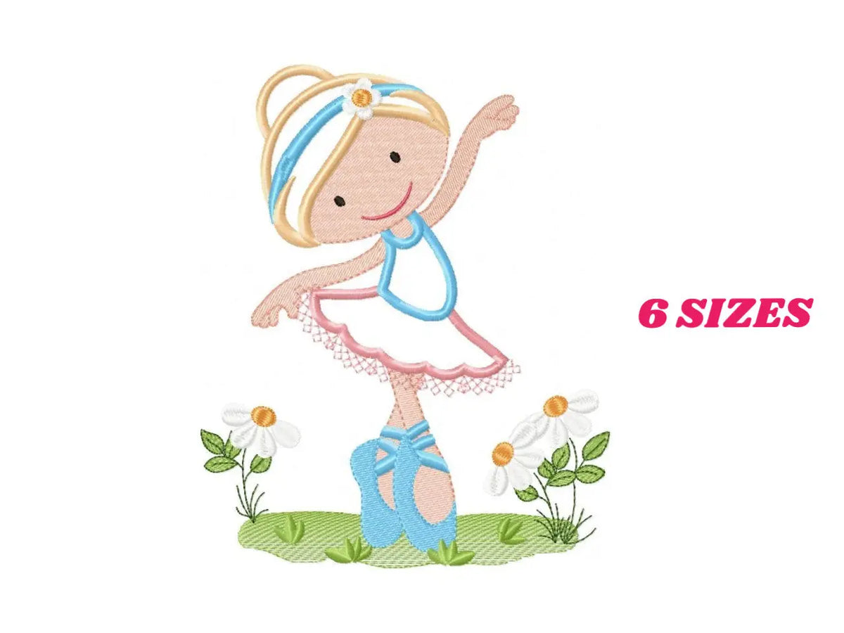 Ballerina embroidery designs - Ballet dancer embroidery design machine ...