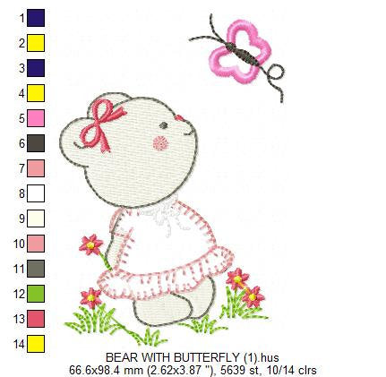 Bear embroidery designs - Teddy embroidery design machine embroidery p ...