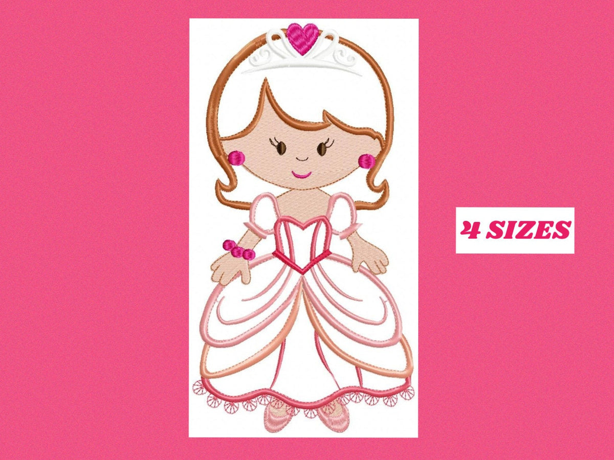Princess embroidery designs - Queen embroidery design machine embroide ...