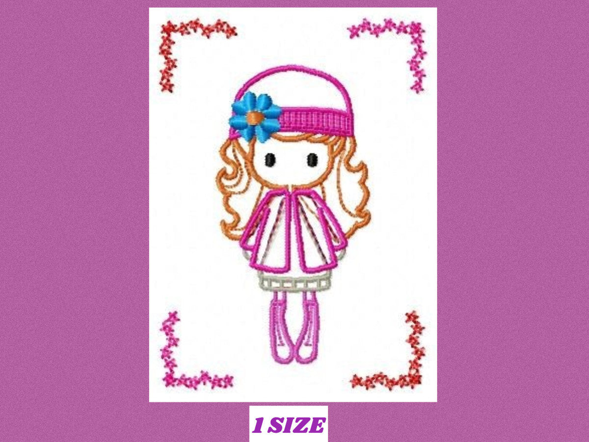 Girl embroidery designs - Winter embroidery design machine embroidery ...