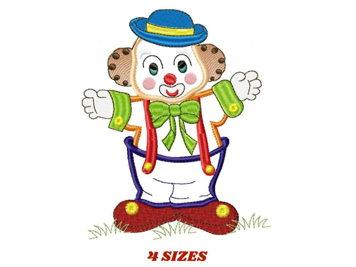 Clown embroidery designs - Circus embroidery design machine embroidery ...