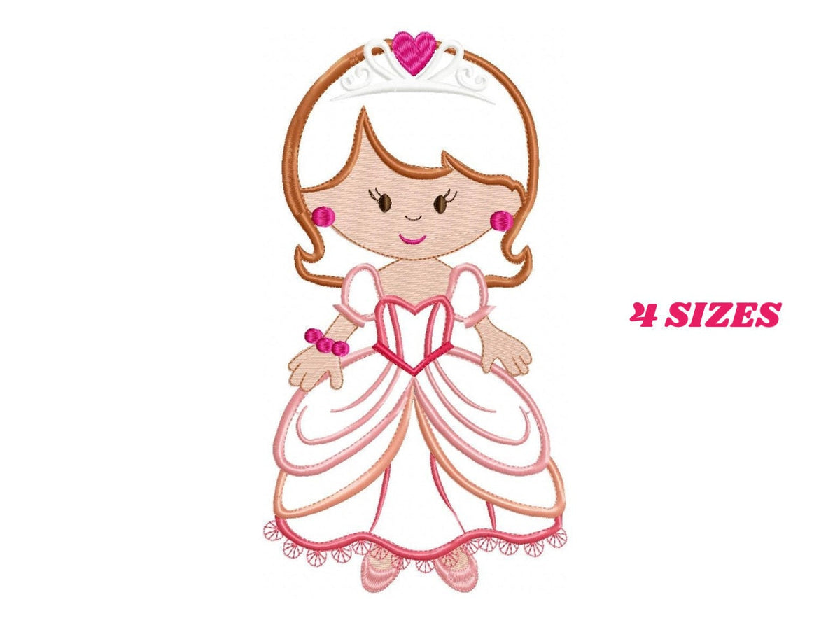 Princess embroidery designs - Queen embroidery design machine embroide ...