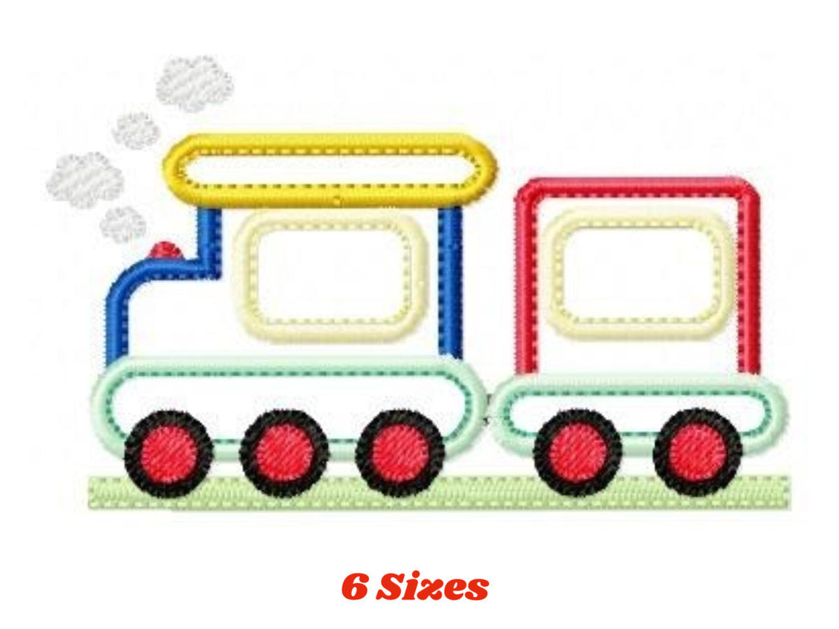 Train embroidery designs - Vehicle embroidery design machine embroider ...