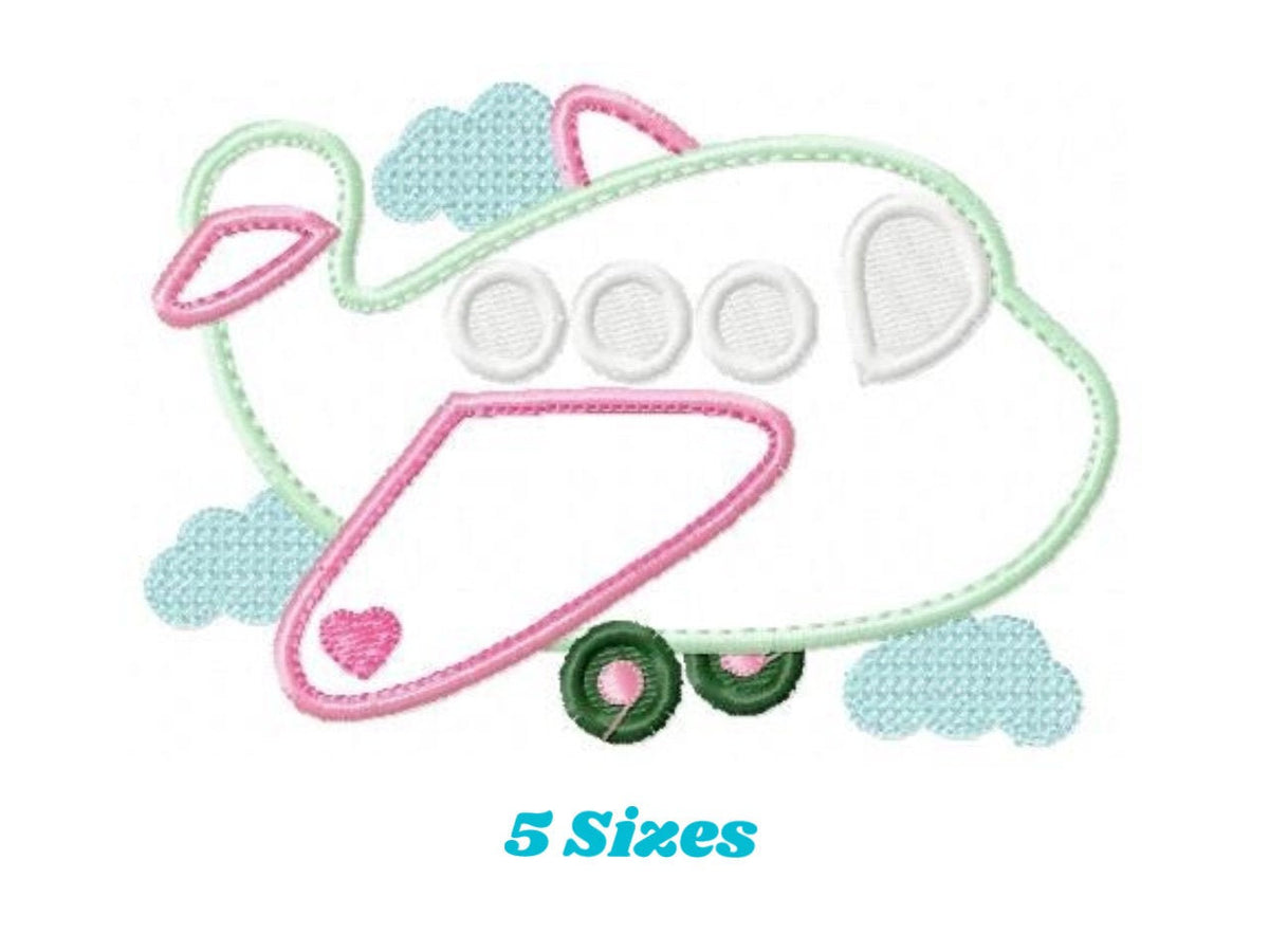Plane embroidery designs - Airplane embroidery design machine embroide ...