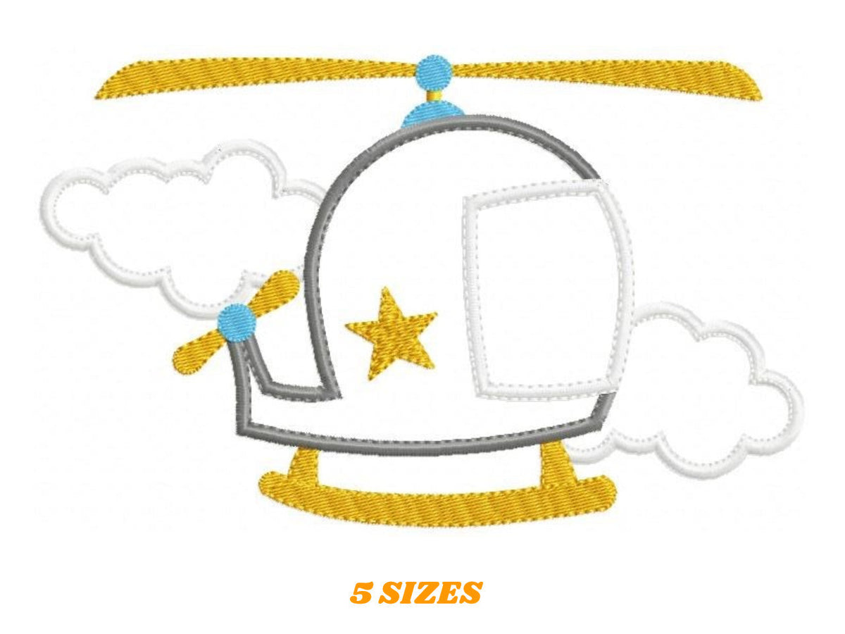 Helicopter embroidery designs - Chopper embroidery design machine embr ...