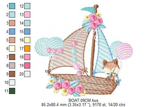 Boat embroidery designs - Sailboat embroidery design machine embroider ...