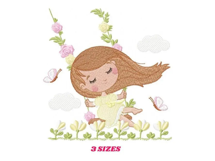 Fairy embroidery designs - Baby girl embroidery design machine embroid ...