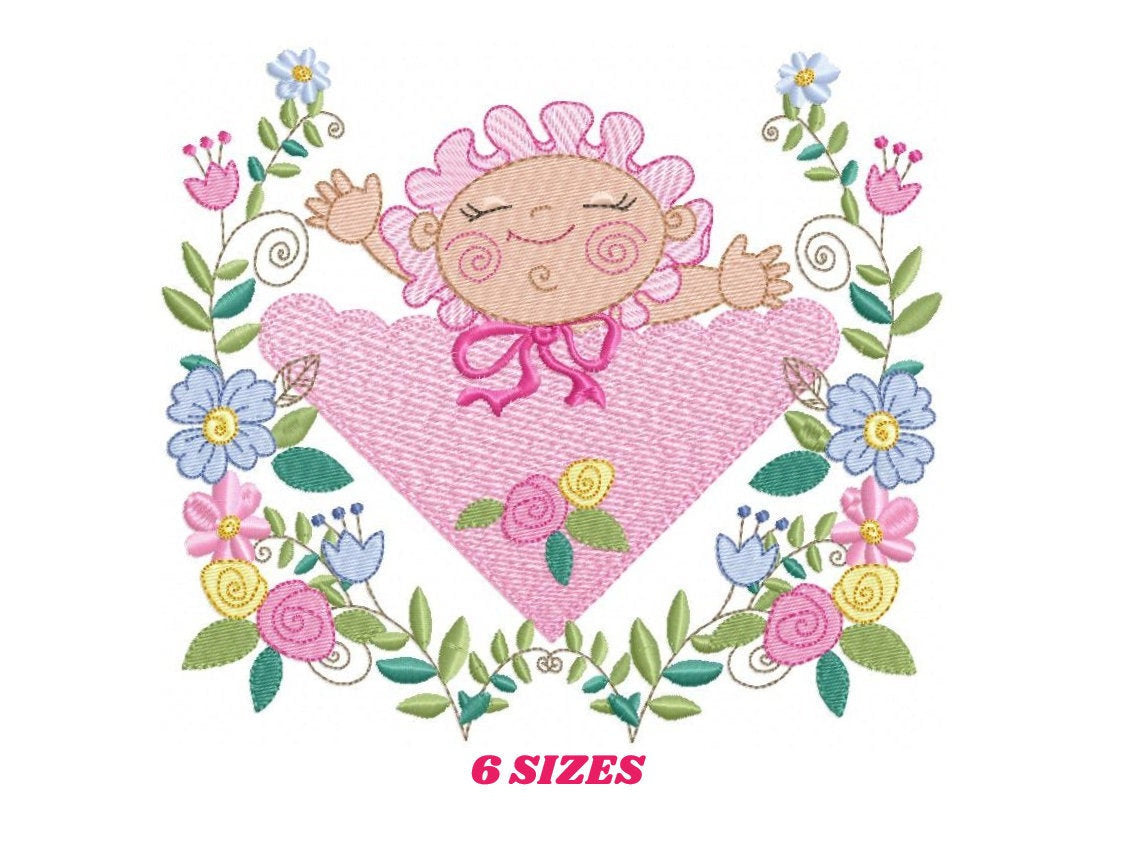 Baby girl embroidery designs - Toddler embroidery design machine embro ...