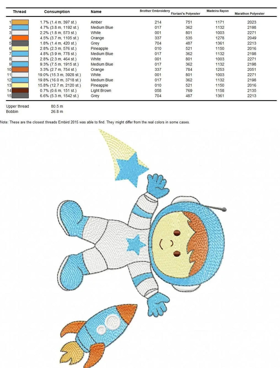 Astronaut embroidery designs - Baby boy embroidery design machine embr ...