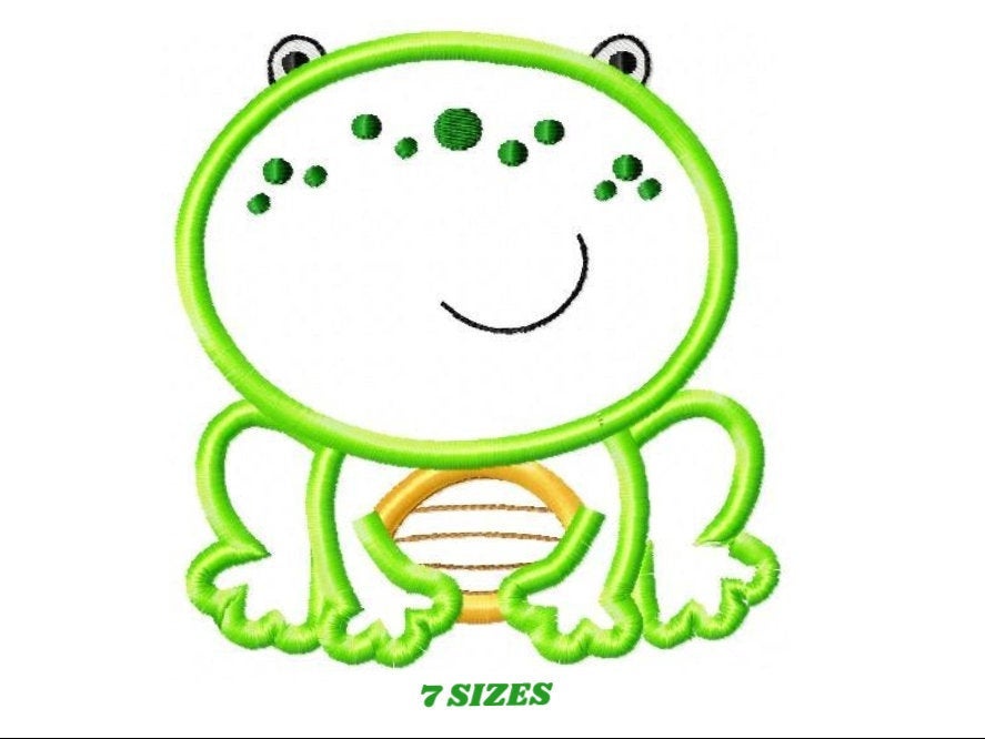 Frog embroidery designs - Animal embroidery design machine embroidery ...