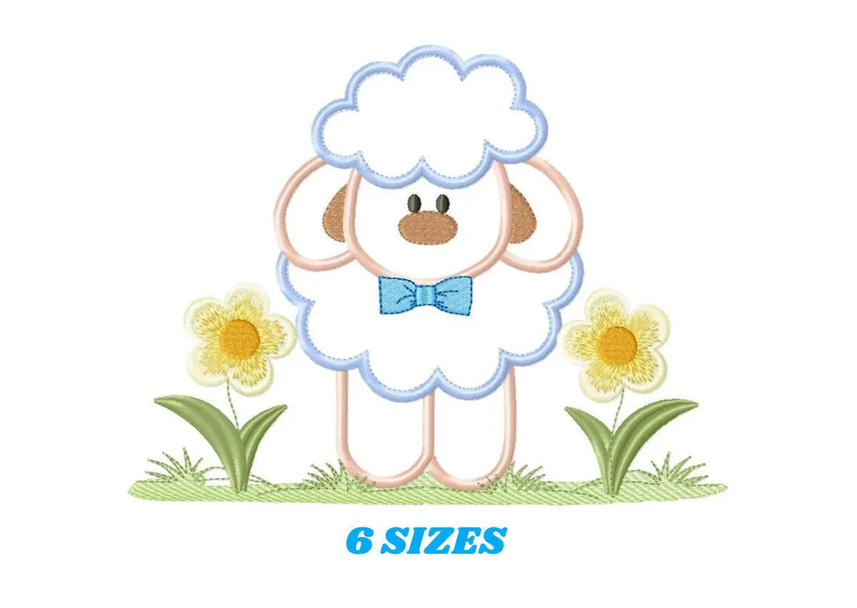 Sheep embroidery design - Lamb embroidery designs machine embroidery p ...