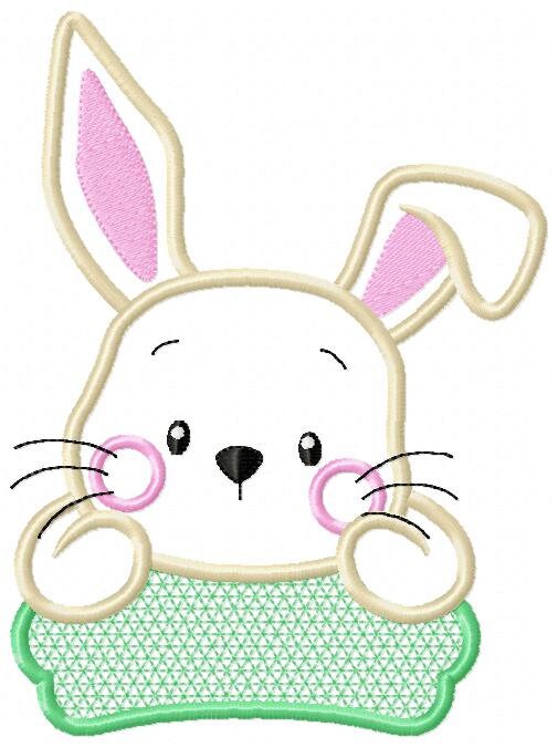 Bunny embroidery design - Rabbit embroidery designs machine embroidery ...