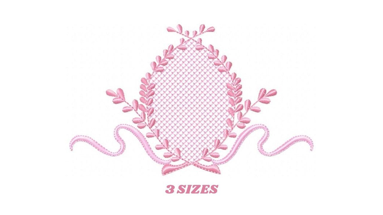 Frame embroidery designs set - Floral Design Shape Embroidery Machine ...