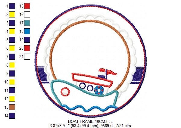 Boat embroidery designs - Sailboat embroidery design machine embroider ...