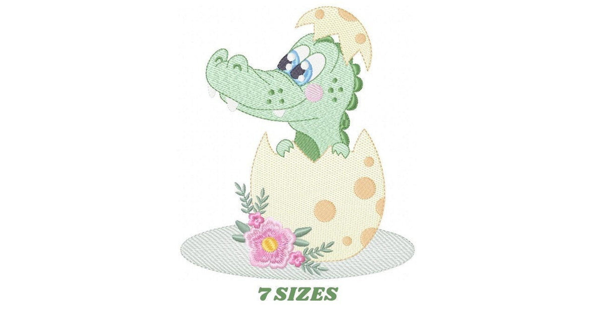 Crocodile embroidery design - Alligator embroidery designs machine emb ...