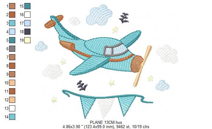 Plane embroidery designs - Airplane embroidery design machine embroide ...