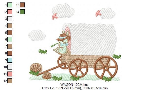 Buckboard embroidery designs - Buck Wagon embroidery design machine em ...