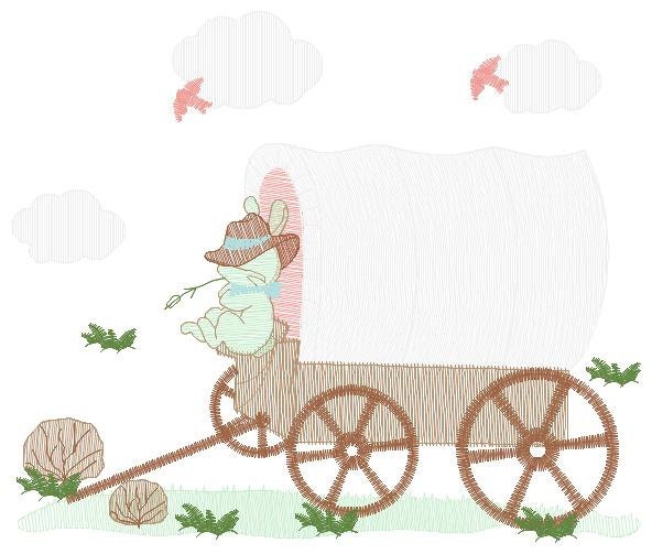 Buckboard embroidery designs - Buck Wagon embroidery design machine em ...