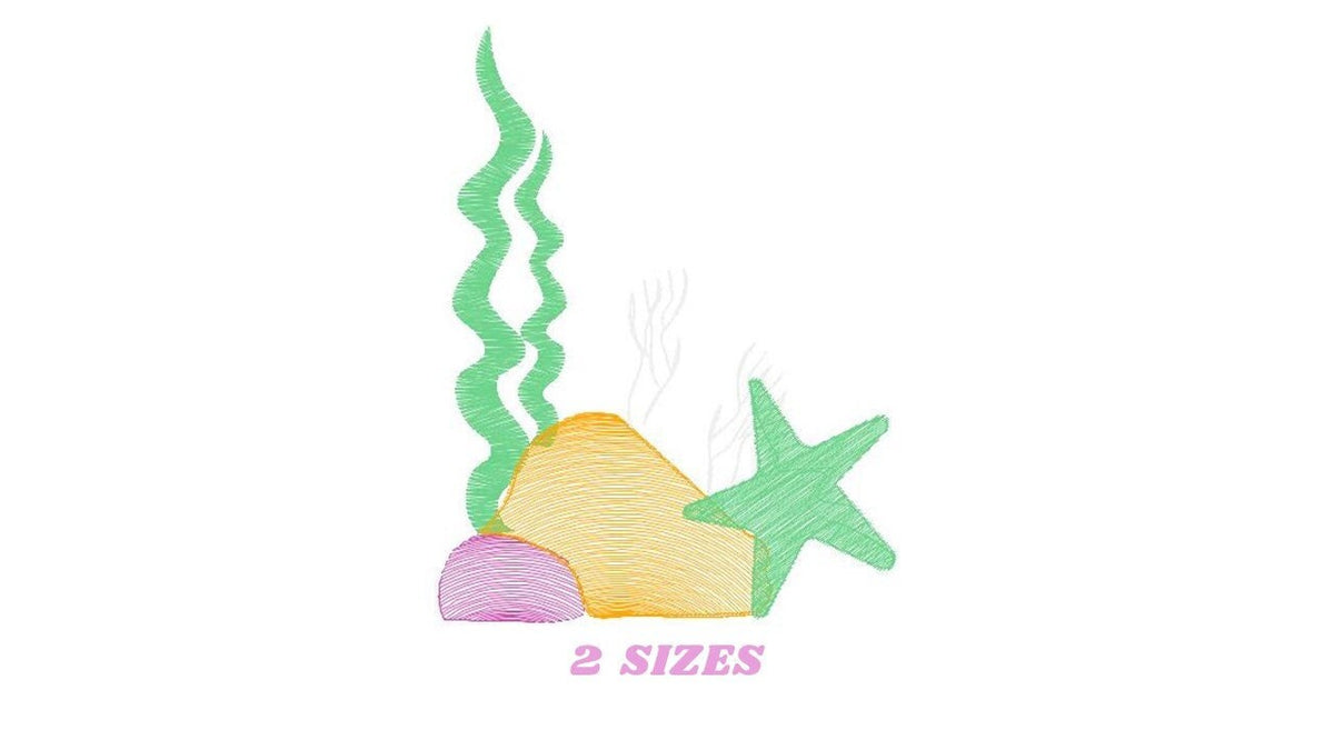 Coral embroidery designs - Seaweed embroidery design machine embroider ...