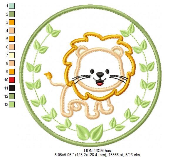 Lion embroidery designs - Safari embroidery design machine embroidery ...