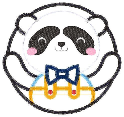 Panda embroidery design - Animal embroidery designs machine embroidery ...