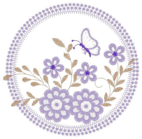 Frame embroidery designs - Flower stamp embroidery design machine embr ...