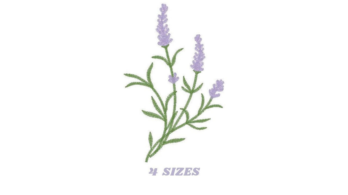 Bouquet of lavender embroidery designs - Flower embroidery design mach ...