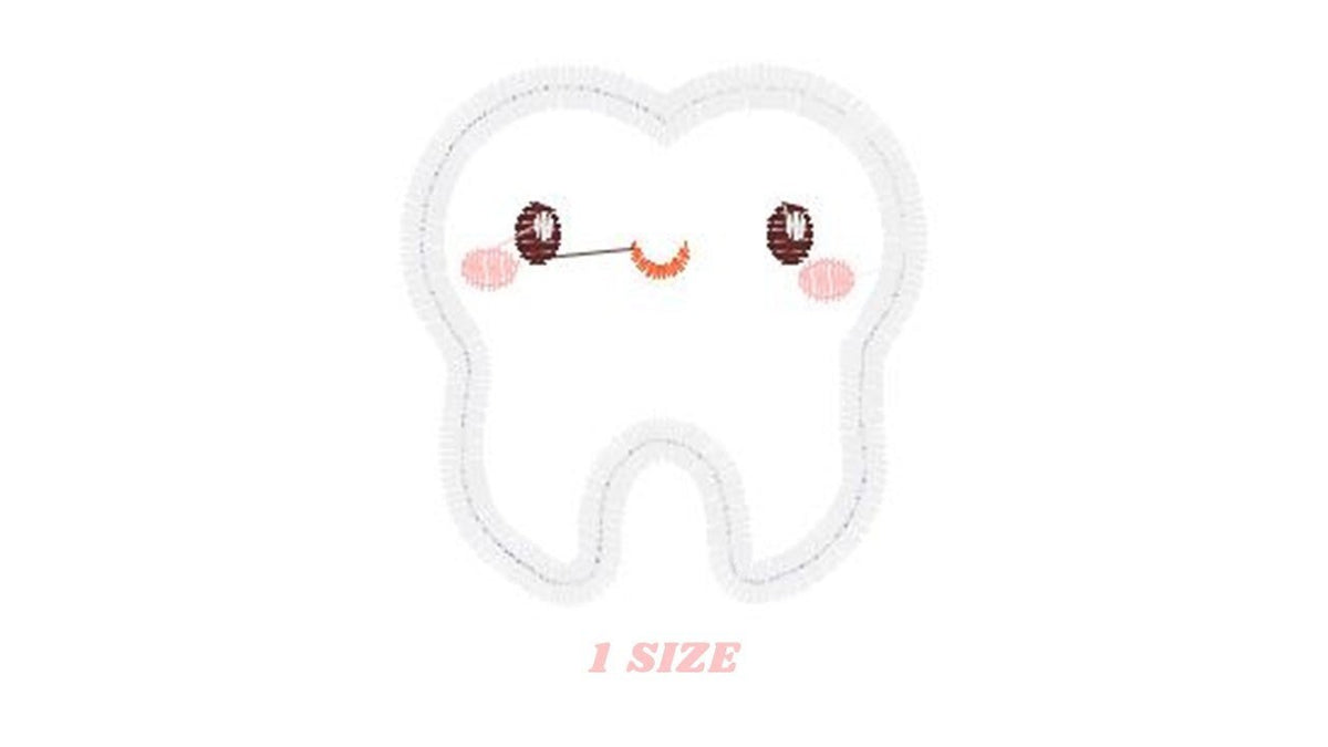 Tooth embroidery designs - Teeth embroidery design machine embroidery ...