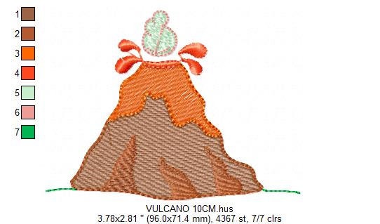 Volcano embroidery design - Vulcano embroidery design machine embroide ...