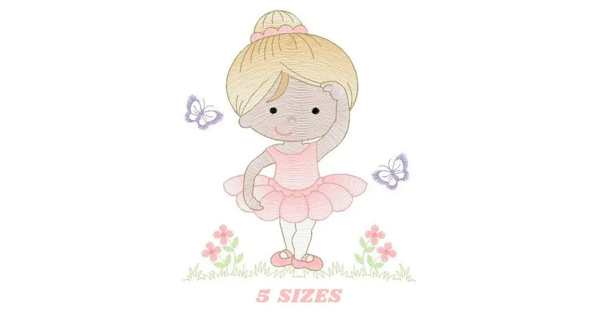 Ballerina embroidery designs - Ballet embroidery design machine embroi ...